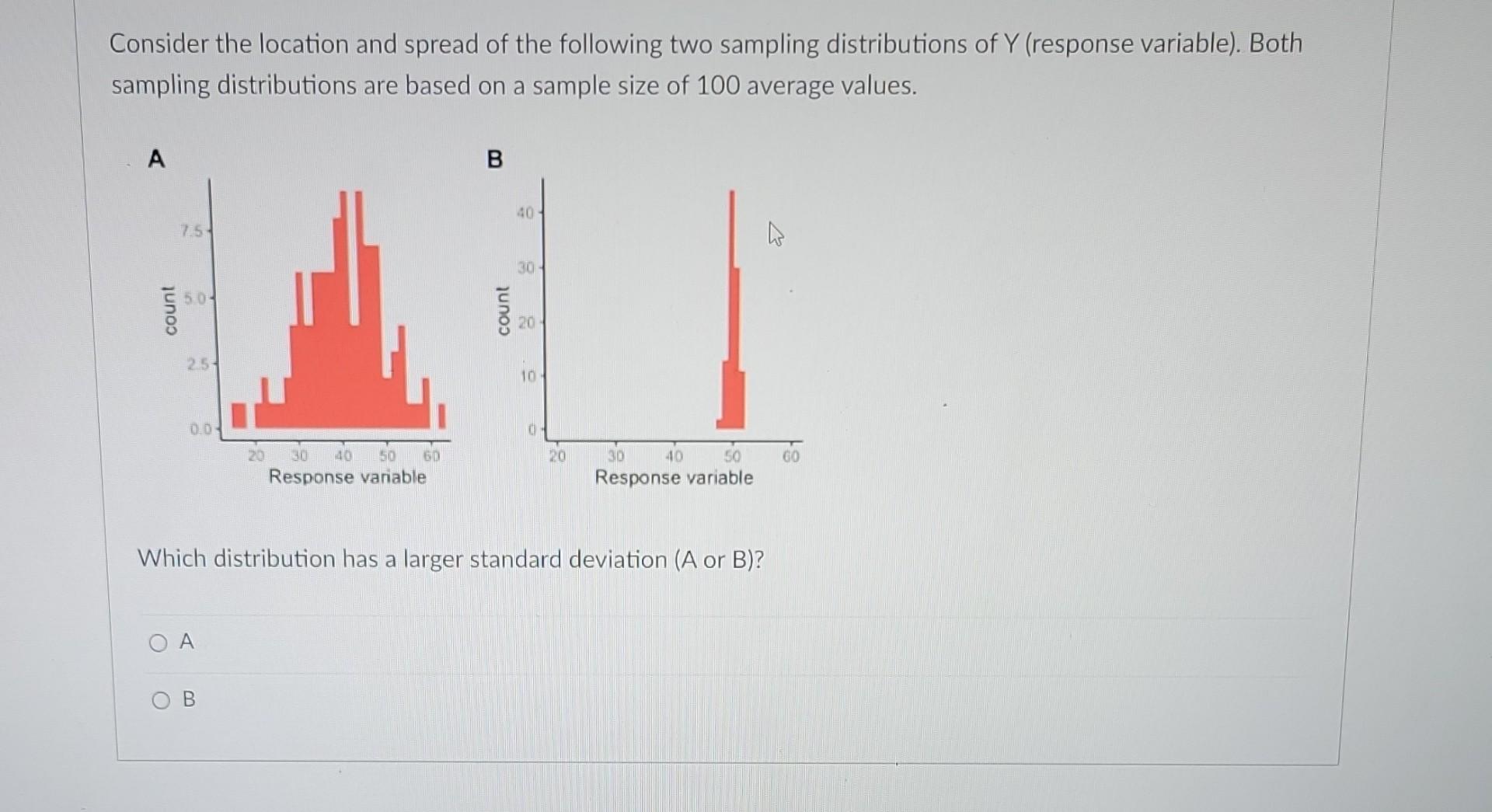 Solved Consider the location and spread of the following two | Chegg.com