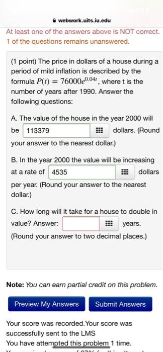 Solved webwork uits.iu.edu At least one of the answers above | Chegg.com