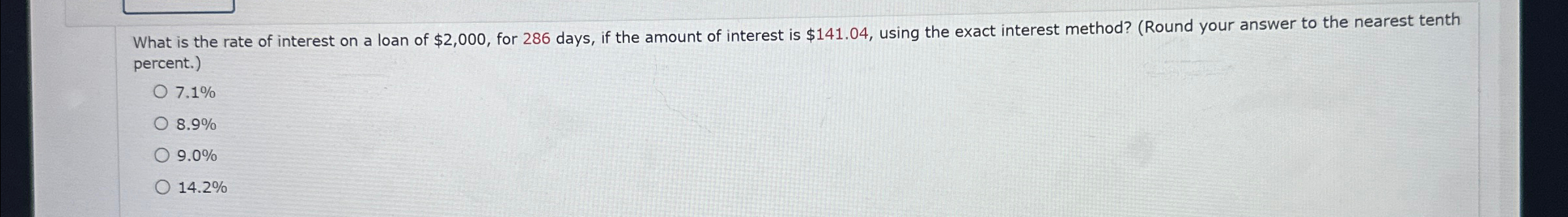 Solved What is the rate of interest on a loan of $2,000, | Chegg.com