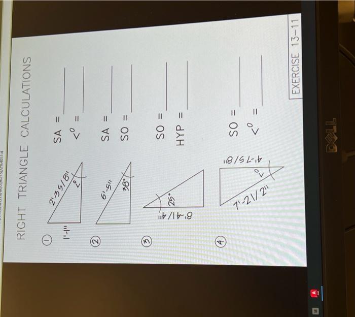 2 3 Sohyp 4 Delㅡㄴright Triangle Calculations 