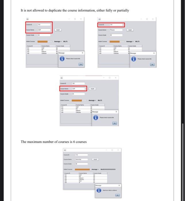 Solved Make sure to *design* and do the java code jFrame as | Chegg.com
