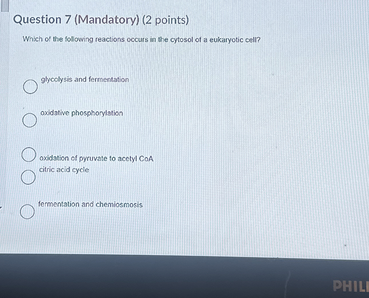 Solved Question 7 (Mandatory) (2 ﻿points)Which of the | Chegg.com