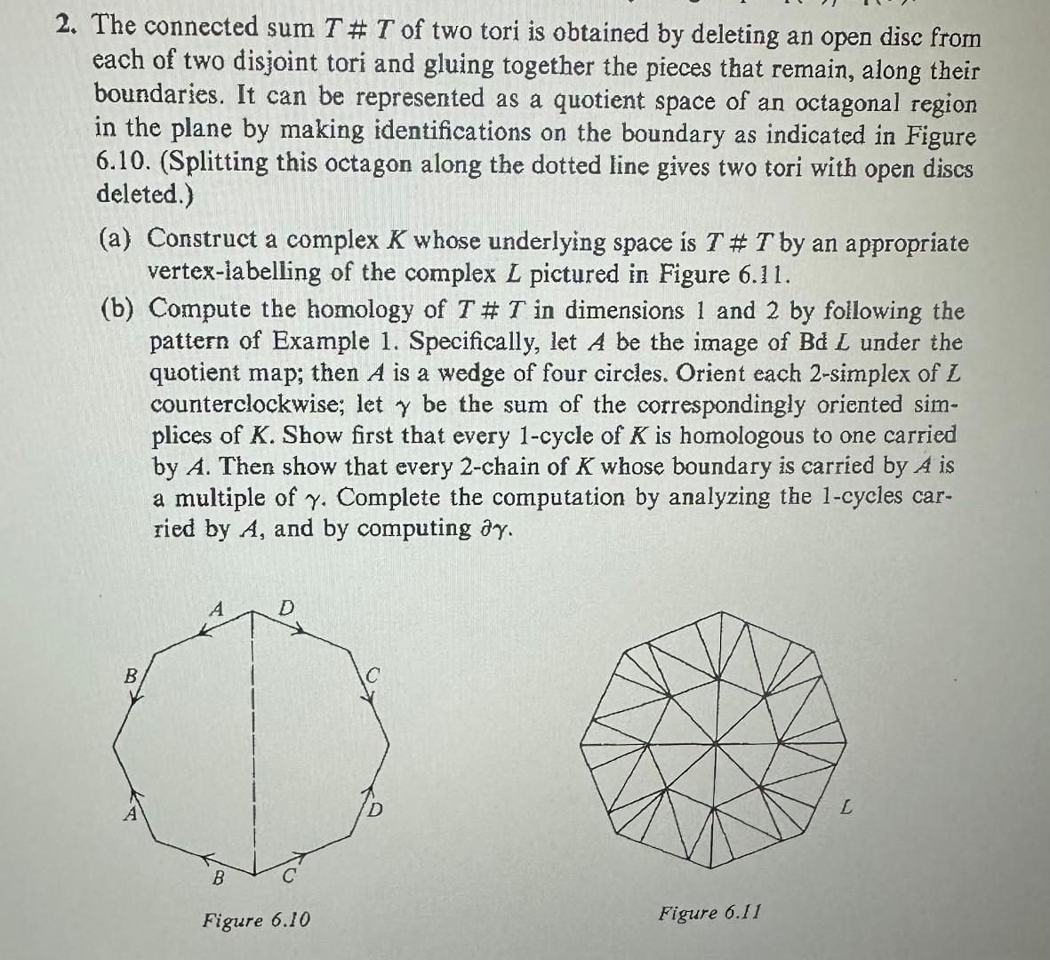 Solved 1. Let K be simplicial complex underlying the | Chegg.com