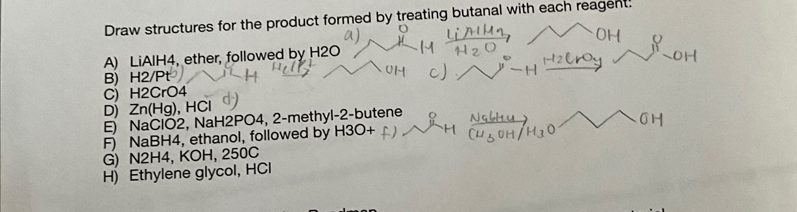 Solved Draw structures for the product formed by treating | Chegg.com