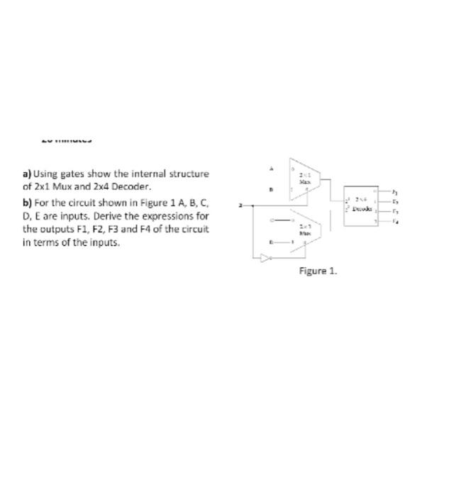 Solved a) Using gates show the internal structure of 2x1 Mux | Chegg.com