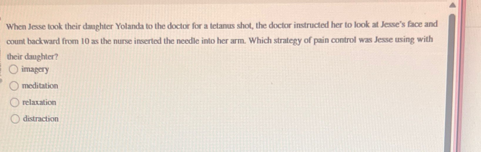 Solved When Jesse took their daughter Yolanda to the doctor | Chegg.com