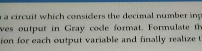 a circuit which considers the decimal number inp ves | Chegg.com