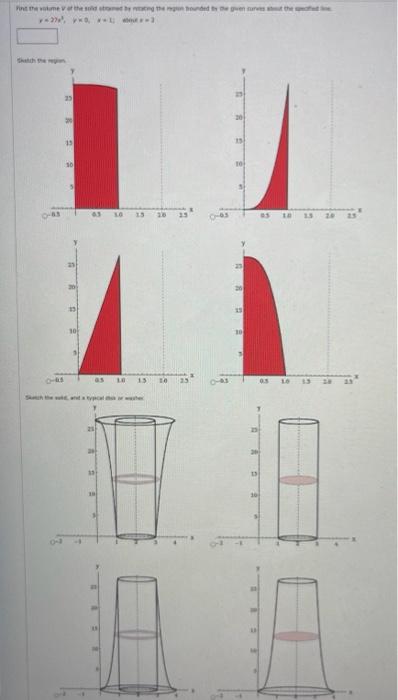 Solved Find the volume V of the solid obtained by rotating | Chegg.com