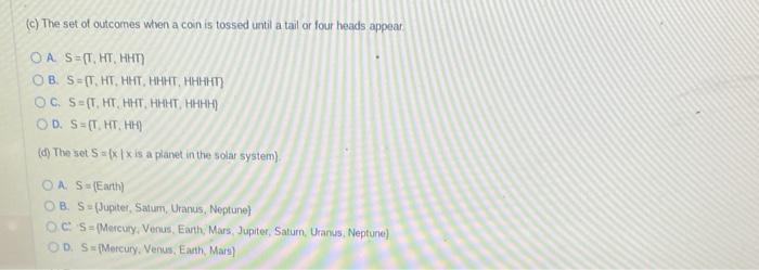 Solved List the elements of each of the following sample | Chegg.com