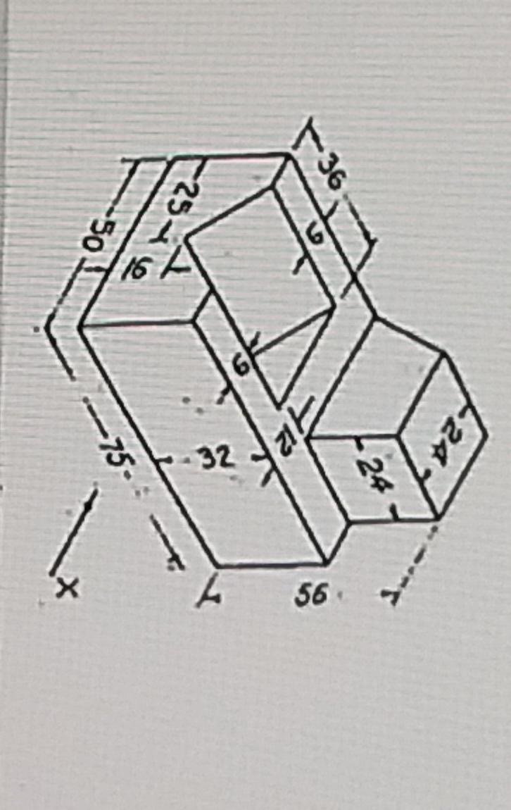 Solved draw its top view please | Chegg.com