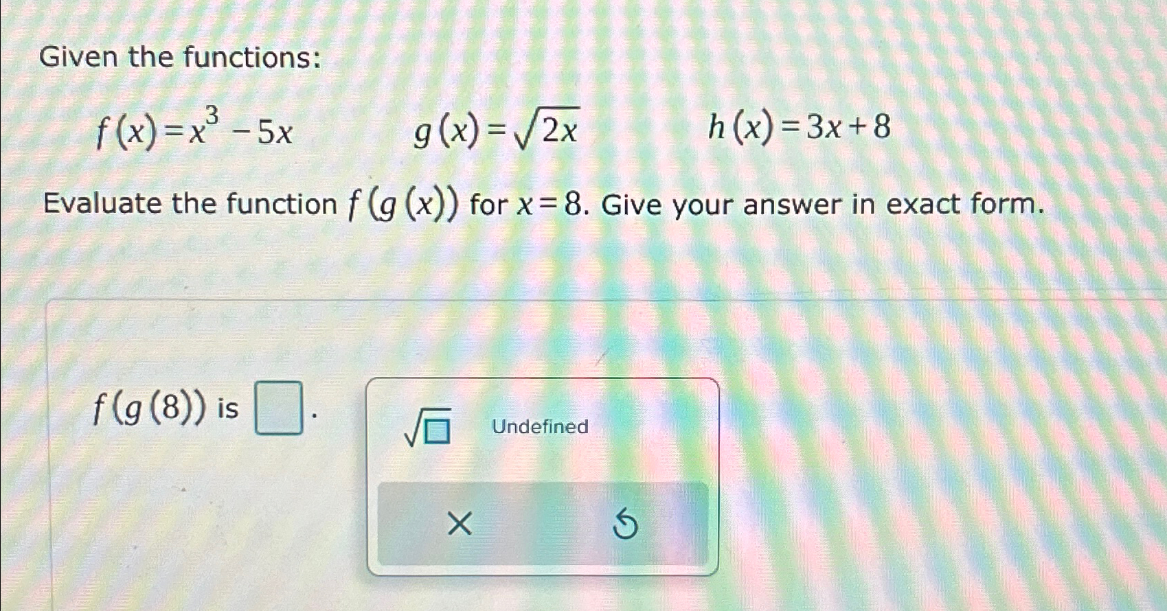 Solved Given the | Chegg.com