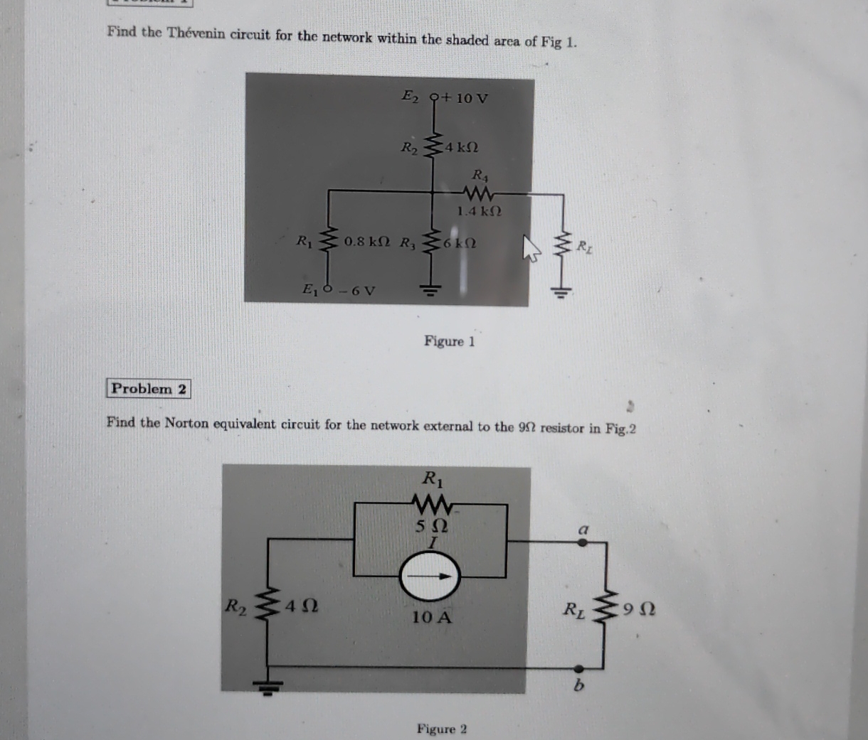 Solved Find the Thévenin circuit for the network within the | Chegg.com