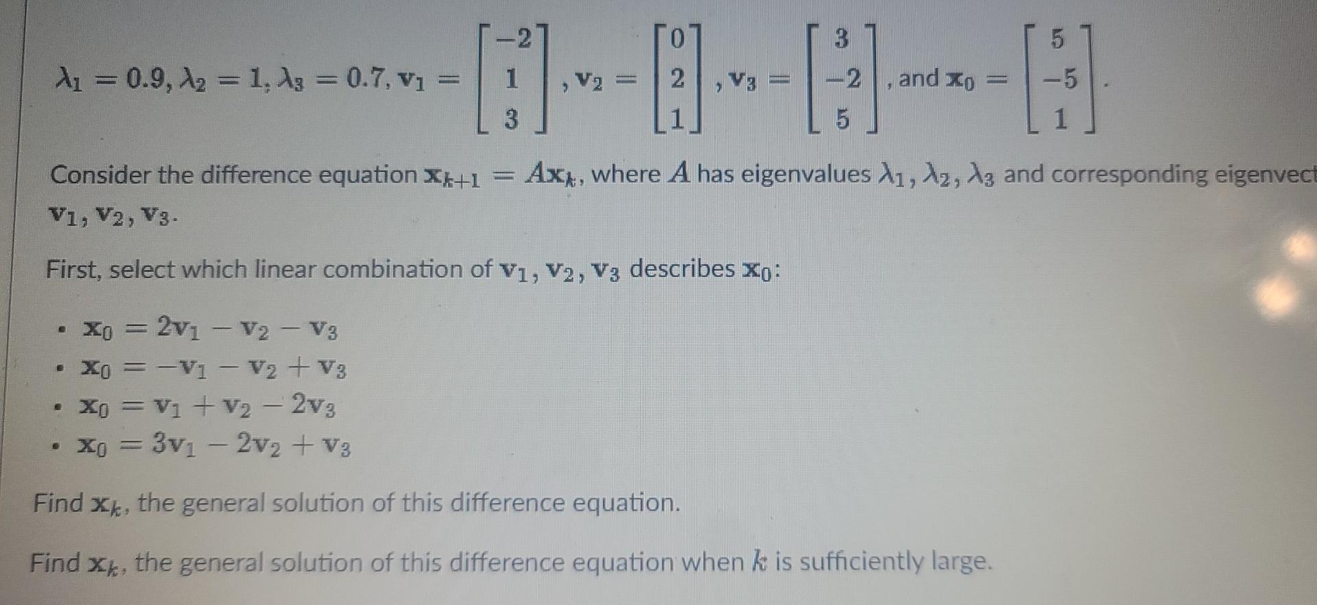 Solved 3 5 Az = 0.9, 12 = 1, A3 = 0.7, v1 = 61-6-6- andro CH | Chegg.com