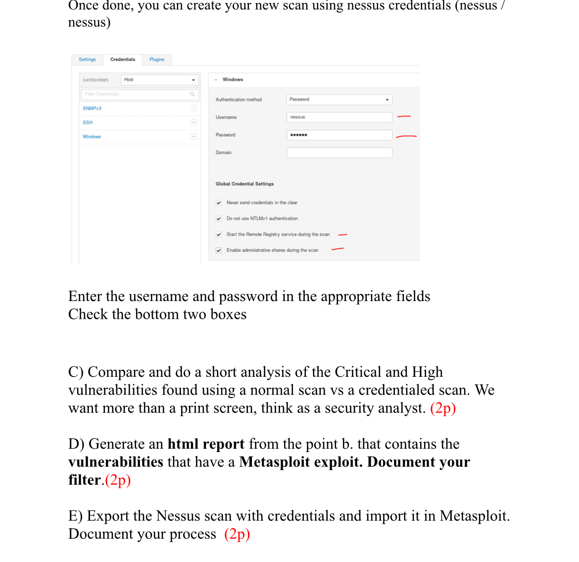 Solved Once done, you can create your new scan using nessus | Chegg.com