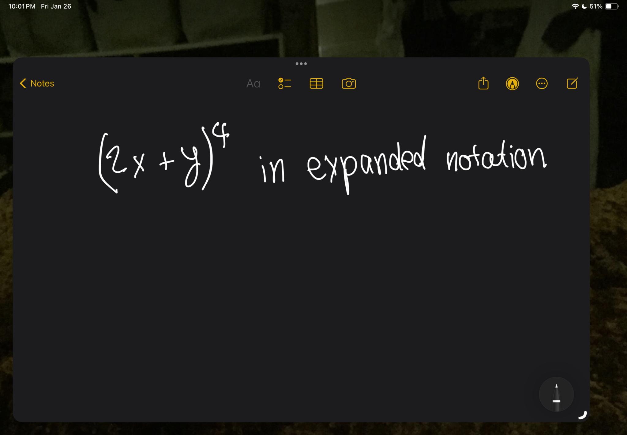 Solved (2x+y)4 ﻿in expanded notation | Chegg.com