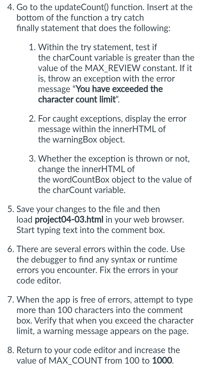 Solved the following: 1. Use your code editor to open the | Chegg.com