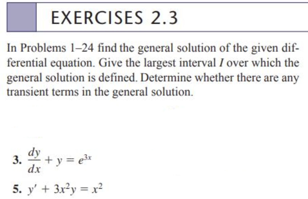 Solved In Problems 1-24 find the general solution of the | Chegg.com