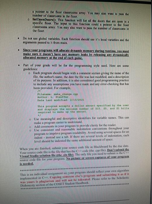 Solved CS 241: Advanced Object-Oriented Programming using | Chegg.com