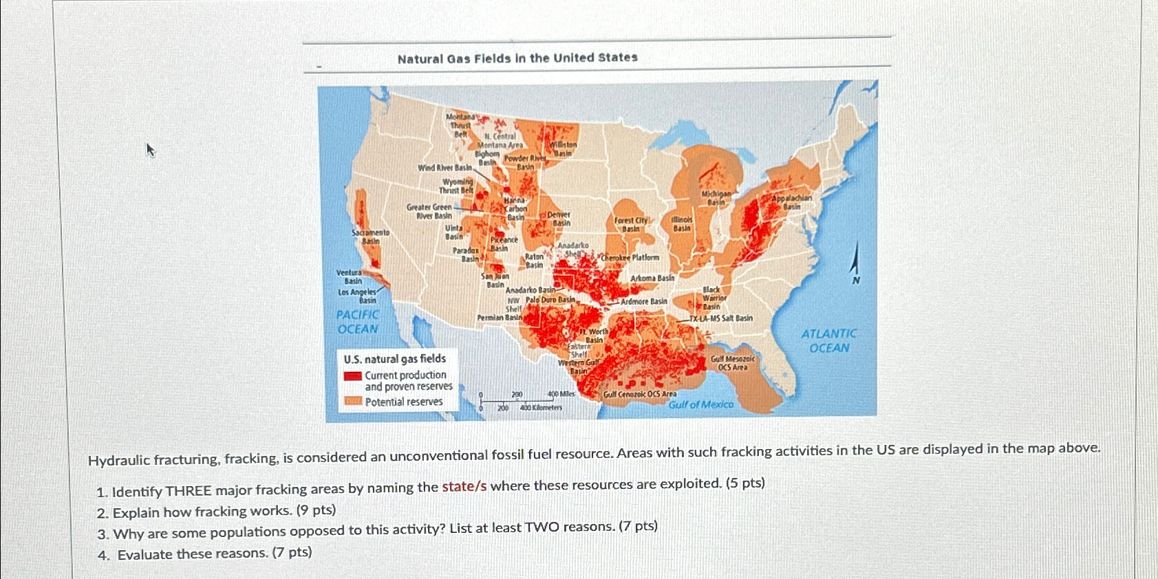 Solved Hydraulic fracturing, fracking, is considered an | Chegg.com