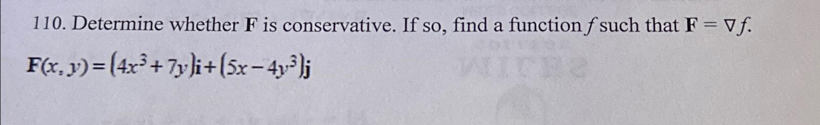 Solved Determine whether F ﻿is conservative. If so, ﻿find a | Chegg.com