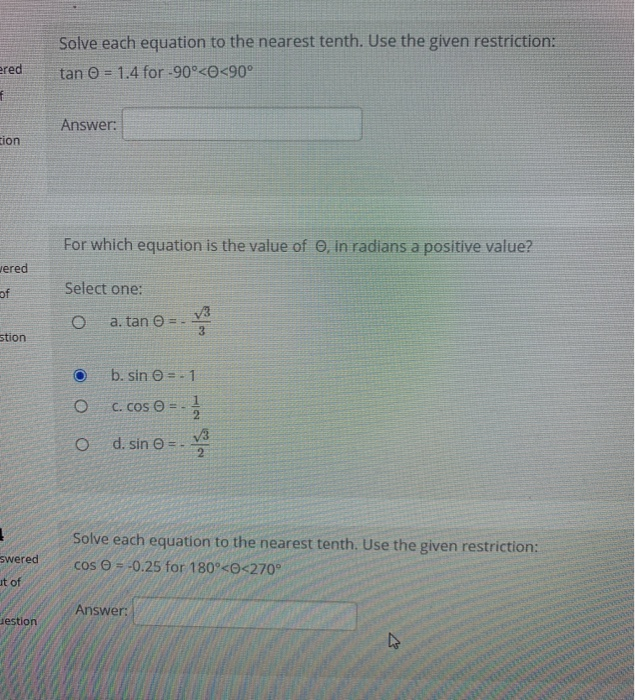 Solved Solve each equation to the nearest tenth. Use the | Chegg.com