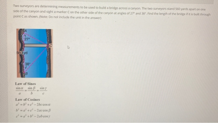 Solved Two surveyors are determining measurements to be used | Chegg.com