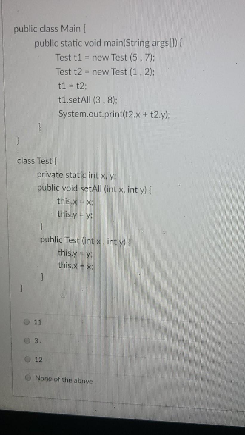 Solved public class Main { public static void main(String | Chegg.com