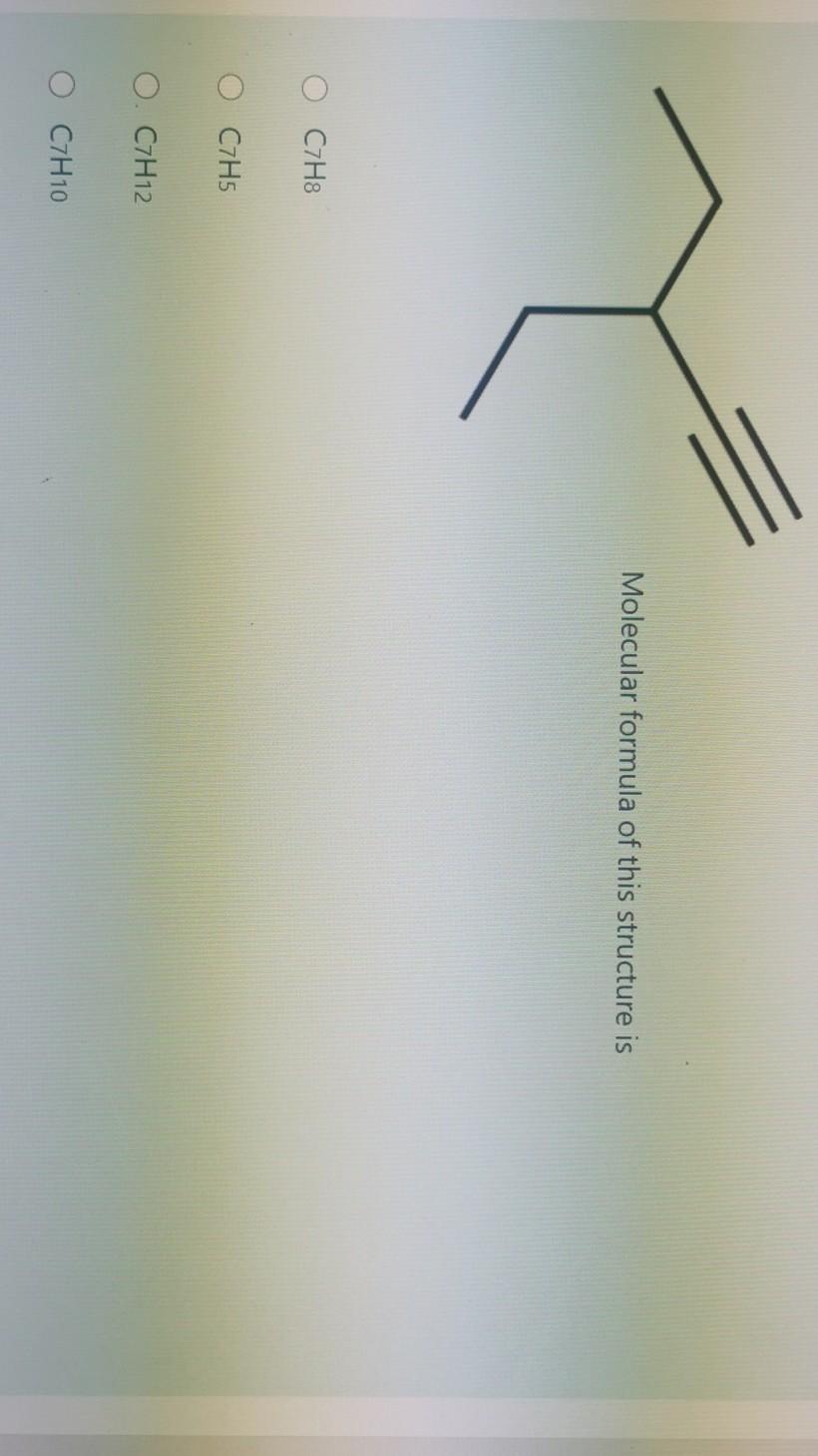 Solved Molecular formula of this structure is C7H8 C7H5 O. | Chegg.com