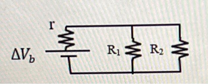 Solved The circuit shown contains two resistors, R1 and R2, | Chegg.com