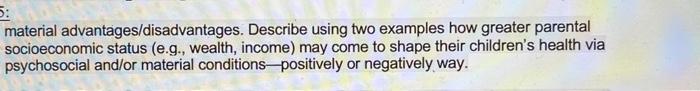 Solved short answer question Social Epidemiology:( explain | Chegg.com