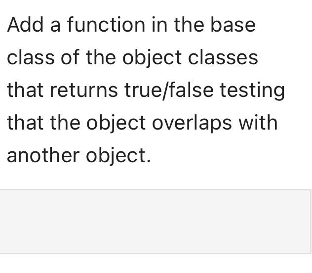 Solved Implement a common base class for the classes | Chegg.com
