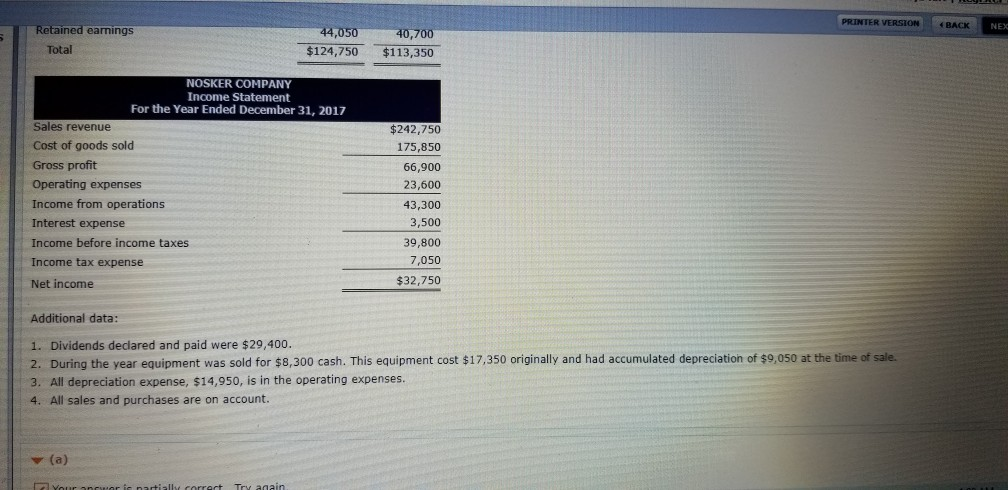 Solved PRINTER VERSION 4 BACK OURCES Problem 17-7A (Part | Chegg.com