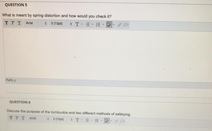 Solved QUESTIONS What is meant by spring distortion and how | Chegg.com