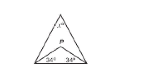 Solved a. In the figure, point P is the incenter of the | Chegg.com