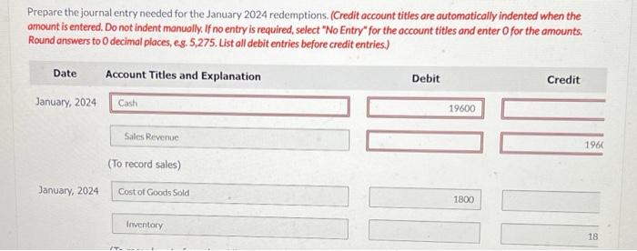 Solved Prepare the journal entry needed for December 2023. | Chegg.com