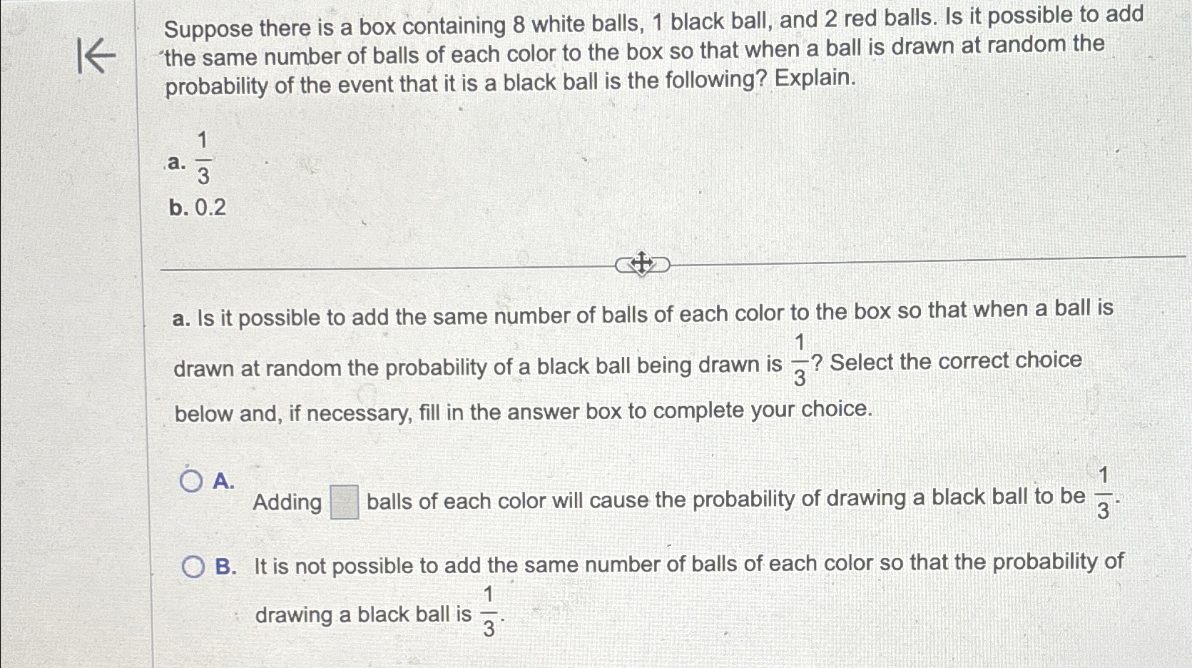 Solved Suppose there is a box containing 8 ﻿white balls, 1 | Chegg.com