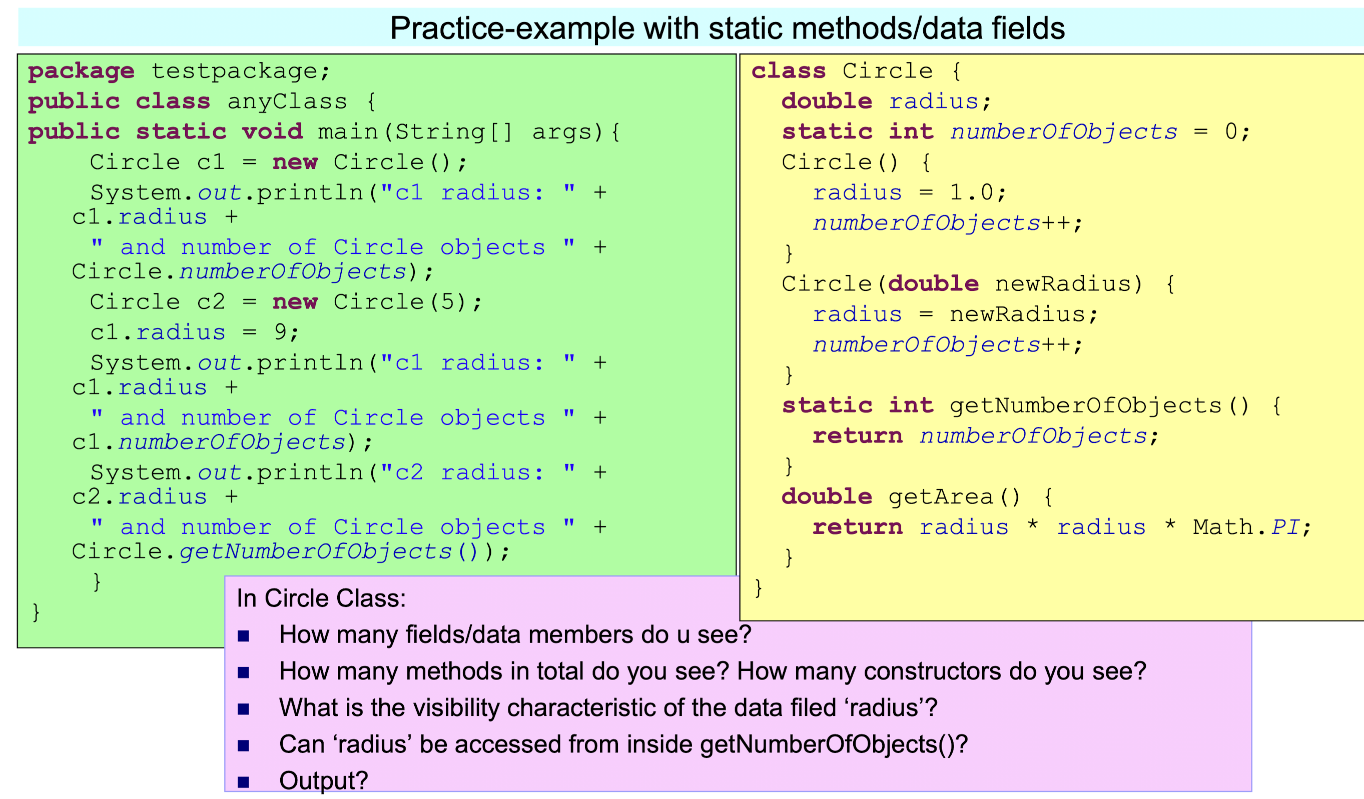 Solved How many fields/data members do u see?How many | Chegg.com