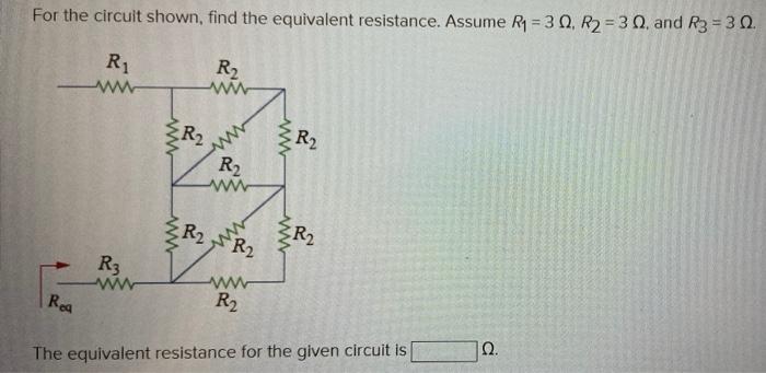 Solved For the circuit shown, find the equivalent | Chegg.com
