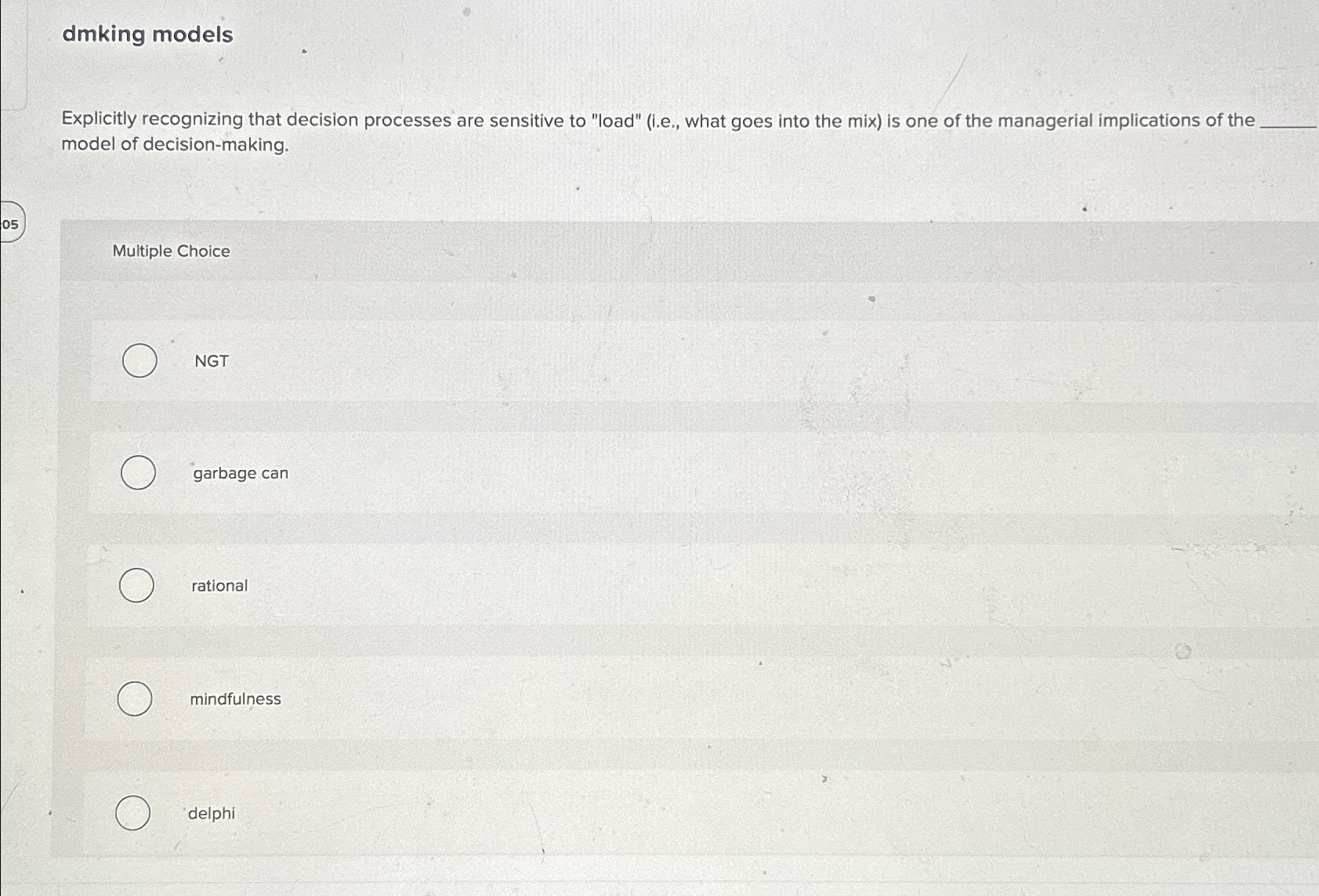 Solved dmking modelsExplicitly recognizing that decision | Chegg.com