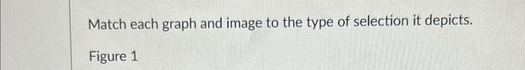 Solved Match each graph and image to the type of selection | Chegg.com