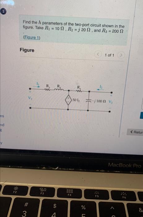 Solved Find the h parameters of the two-port circuit shown | Chegg.com
