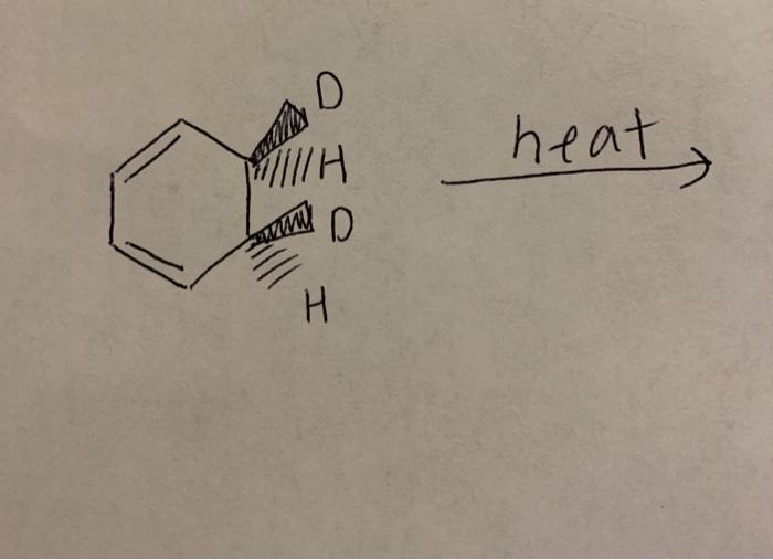Solved for the following electrocyclic ring opening | Chegg.com