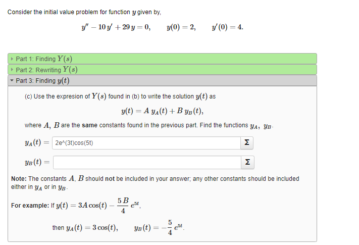 Solved Consider the initial value problem for function y | Chegg.com