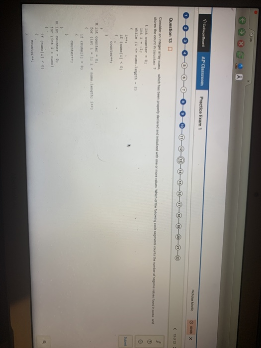 Solved College Board AP Classroom Practice Exam 1 Question | Chegg.com