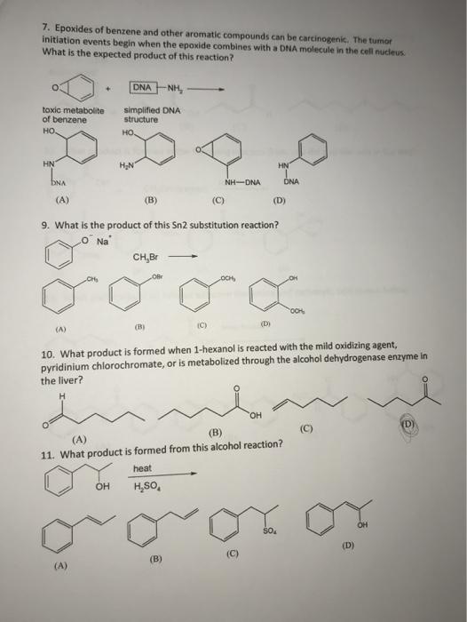 Solved 7. Epoxides of benzene and other aromatic compounds | Chegg.com