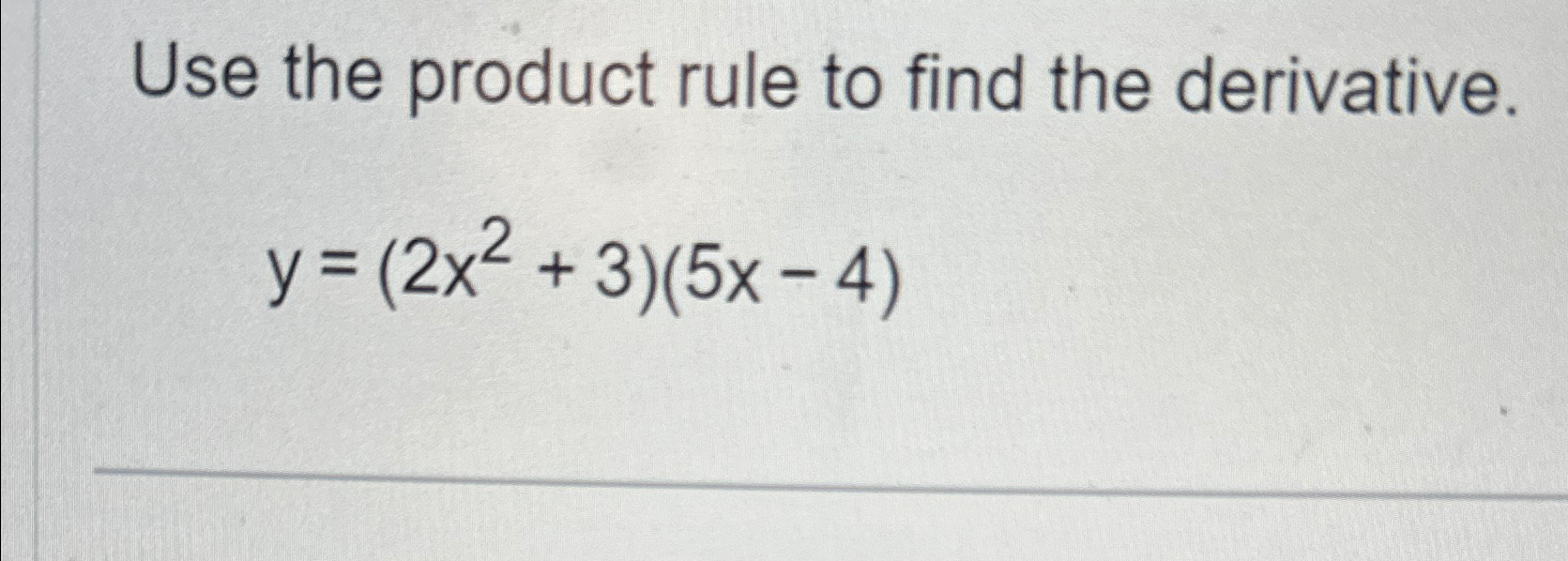 Solved Use the product rule to find the | Chegg.com