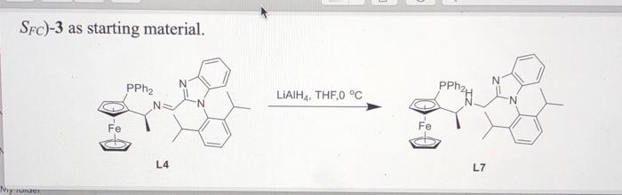 Solved Sfc)-3 as starting material. N PPh2 pph2 LiAIH. THF,0 | Chegg.com