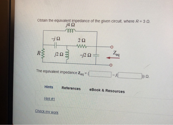 Solved 30 Obtain the equivalent impedance of the given | Chegg.com