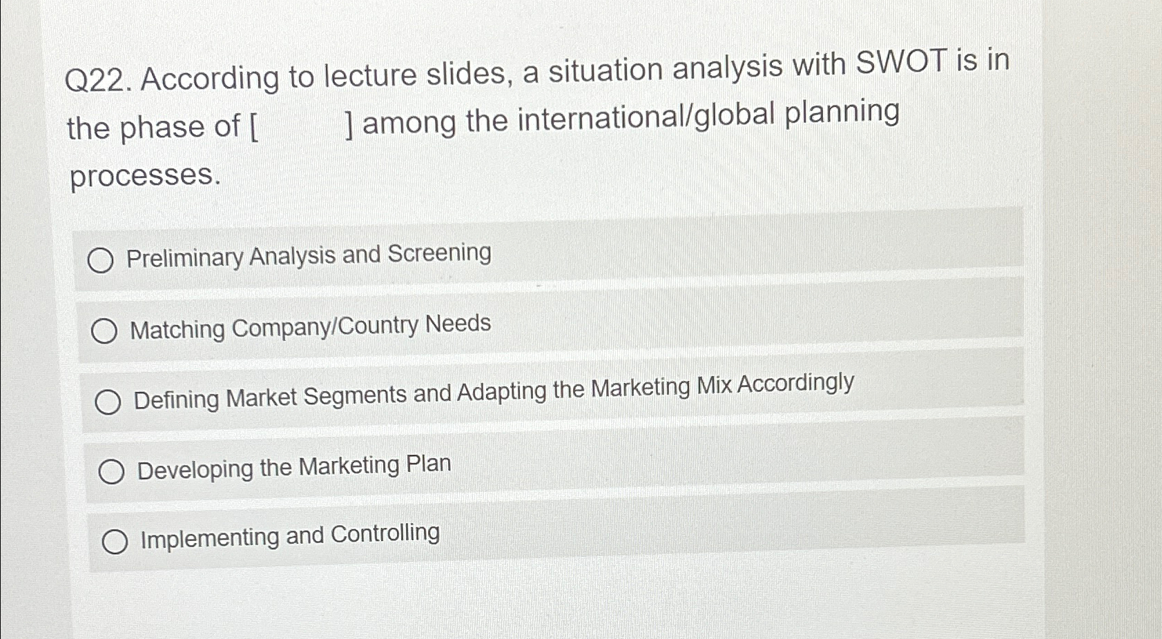 Solved Q22. ﻿According to lecture slides, a situation | Chegg.com