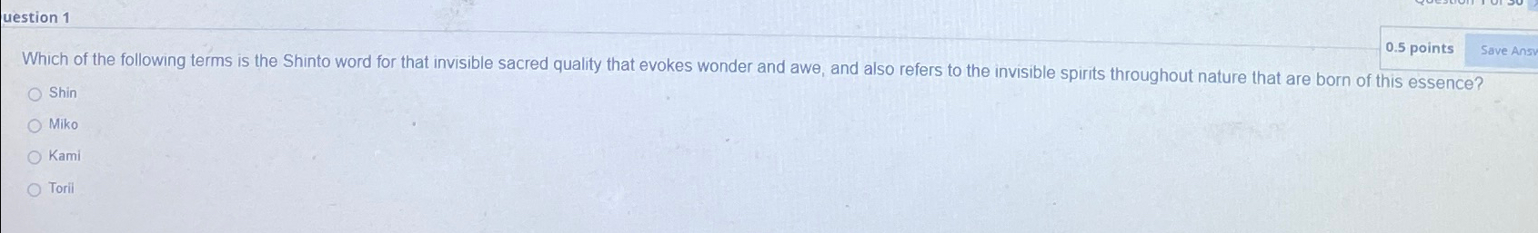 Solved uestion 10.5 ﻿pointsWhich of the following terms is | Chegg.com